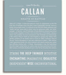 Callan | Name Art Print – Name Stories