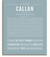 Callan | Name Art Print – Name Stories