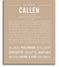 Callen | Name Art Print – Name Stories