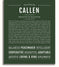Callen | Name Art Print – Name Stories