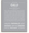 Calli Personalized Name Meaning Art Prints – Name Stories