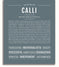 Calli Personalized Name Meaning Art Prints – Name Stories