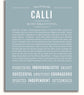 Calli Personalized Name Meaning Art Prints – Name Stories