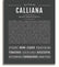 Calliana | Name Art Print – Name Stories