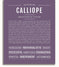 Calliope | Name Art Print – Name Stories