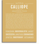 Calliope | Name Art Print – Name Stories