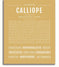 Calliope | Name Art Print – Name Stories