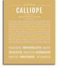 Calliope | Name Art Print – Name Stories