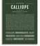 Calliope | Name Art Print – Name Stories