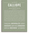 Calliope | Name Art Print – Name Stories