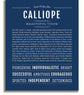 Calliope Personalized Name Meaning Art Prints – Name Stories