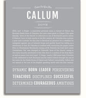 Callum | Name Art Print – Name Stories