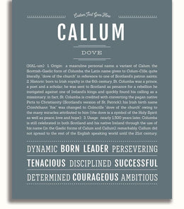 Callum | Name Art Print – Name Stories