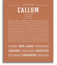 Callum | Name Art Print – Name Stories