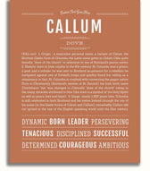 Callum | Name Art Print – Name Stories