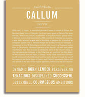 Callum | Name Art Print – Name Stories