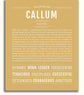 Callum | Name Art Print – Name Stories