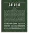 Callum | Name Art Print – Name Stories