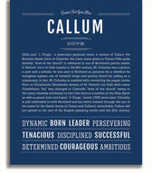 Callum | Name Art Print – Name Stories