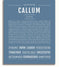 Callum | Name Art Print – Name Stories