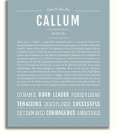 Callum | Name Art Print – Name Stories