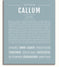 Callum | Name Art Print – Name Stories