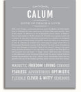 Calum | Name Art Print – Name Stories