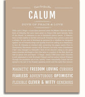 Calum | Name Art Print – Name Stories