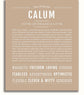 Calum | Name Art Print – Name Stories