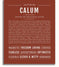 Calum | Name Art Print – Name Stories