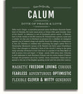 Calum | Name Art Print – Name Stories