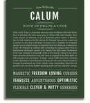 Calum | Name Art Print – Name Stories