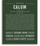 Calum | Name Art Print – Name Stories