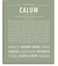 Calum | Name Art Print – Name Stories