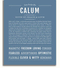 Calum | Name Art Print – Name Stories