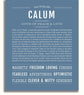 Calum Personalized Name Meaning Art Prints – Name Stories