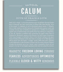 Calum | Name Art Print – Name Stories