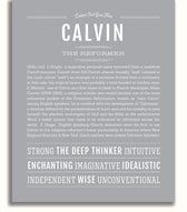 Calvin | Name Art Print – Name Stories