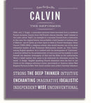 Calvin | Name Art Print – Name Stories
