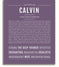 Calvin | Name Art Print – Name Stories