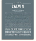 Calvin | Name Art Print – Name Stories