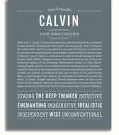 Calvin | Name Art Print – Name Stories