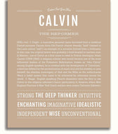 Calvin | Name Art Print – Name Stories