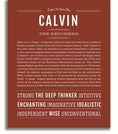 Calvin | Name Art Print – Name Stories