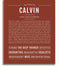 Calvin | Name Art Print – Name Stories