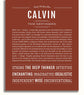 Calvin | Name Art Print – Name Stories