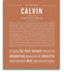 Calvin | Name Art Print – Name Stories