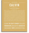 Calvin | Name Art Print – Name Stories
