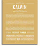 Calvin | Name Art Print – Name Stories