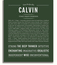 Calvin | Name Art Print – Name Stories